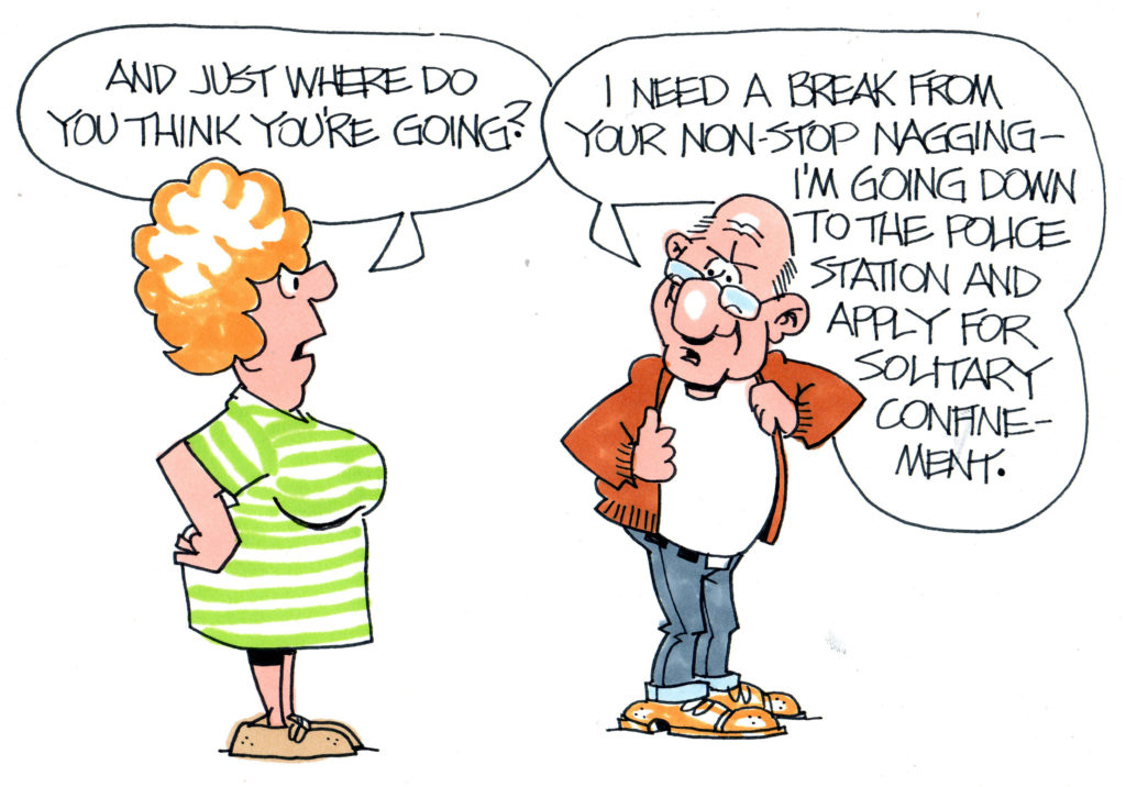 Solitary Confinement - Ray Andrews' Cartoons