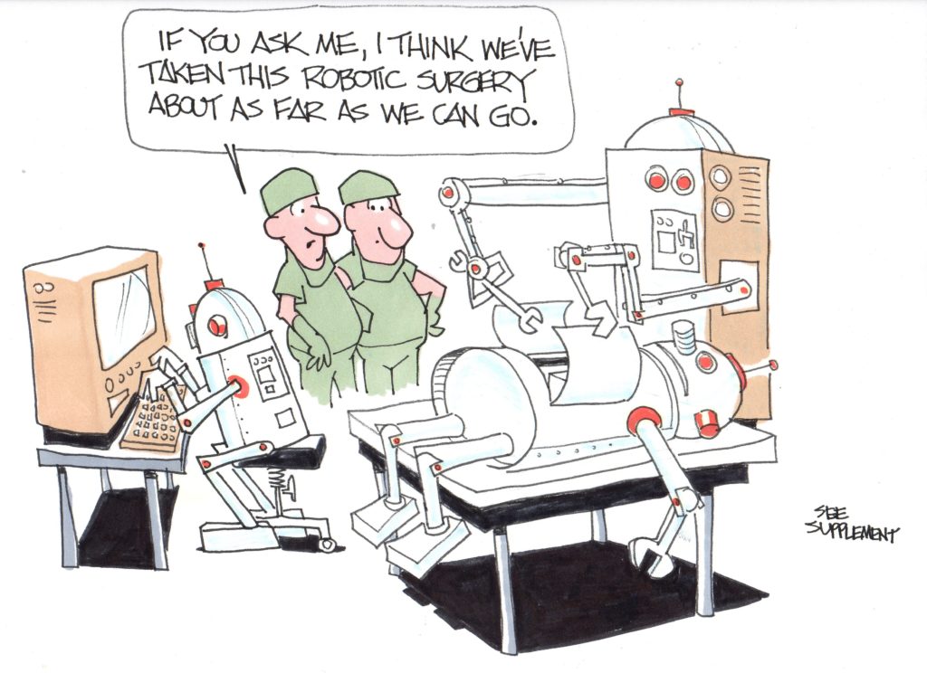 Advances in robotic surgery - Ray Andrews' Cartoons