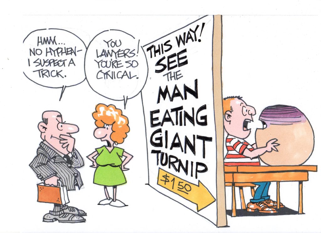 Man with turnip - Ray Andrews' Cartoons