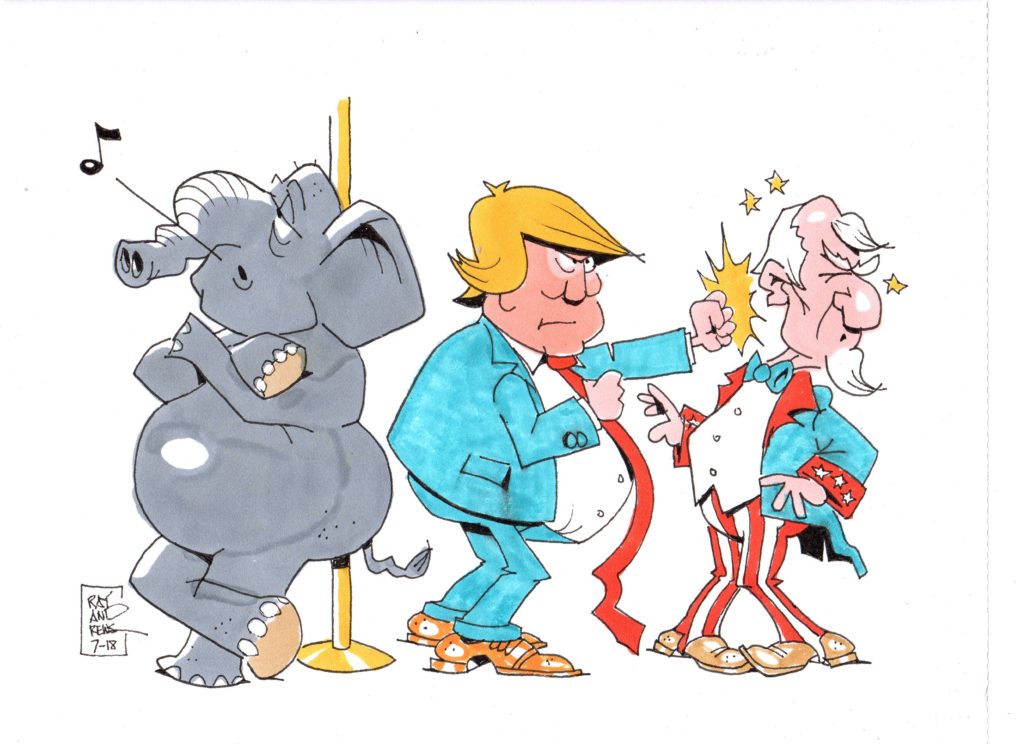 Averting the gaze - Ray Andrews' Cartoons