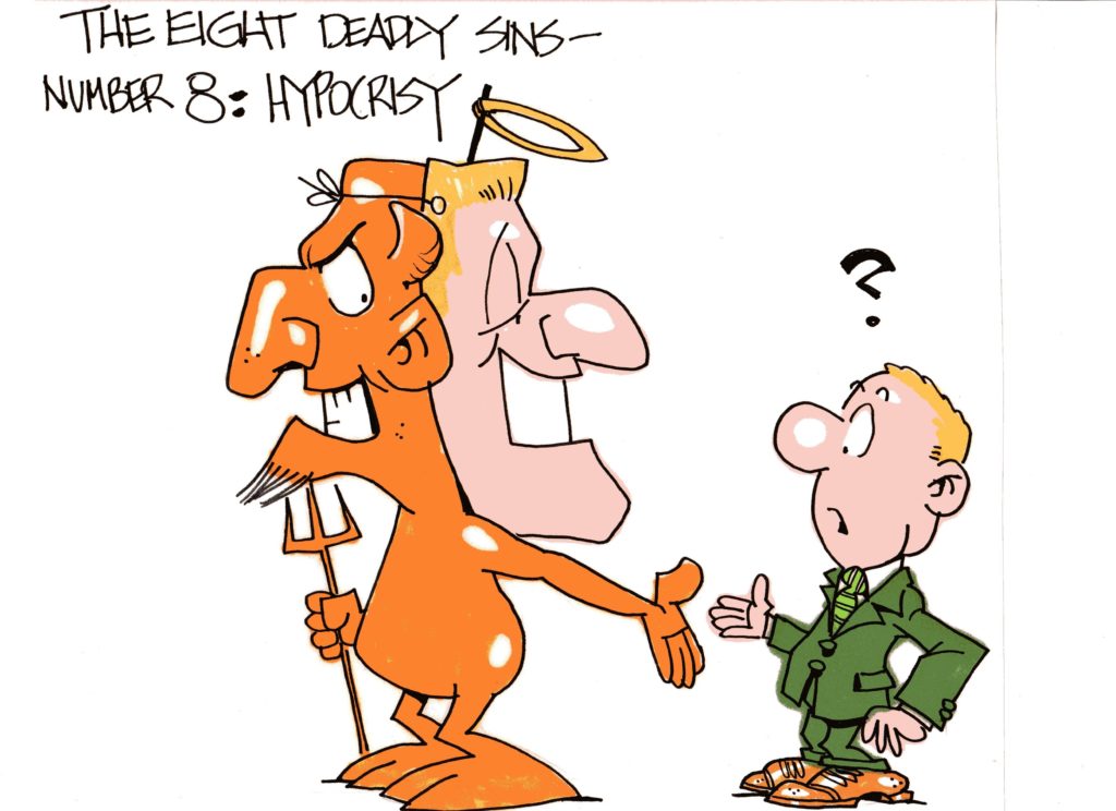 Hypocrisy - Ray Andrews' Cartoons